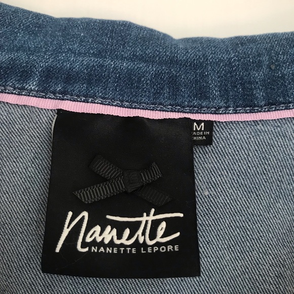 Nanette Lepore | Jackets & Coats | Lightly Distressed Denim Jacket ...